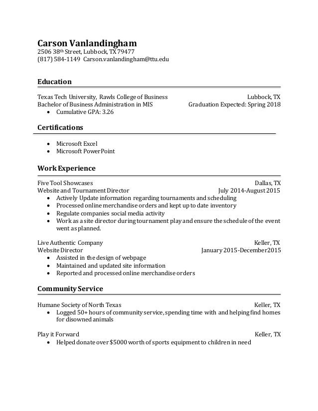 TTU RESUME TTU RESUME