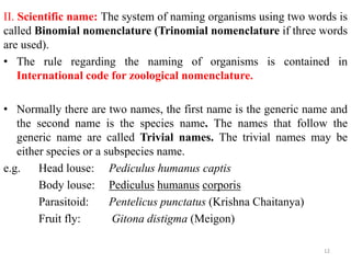 Taxonomy, principles and procedures | PPTX