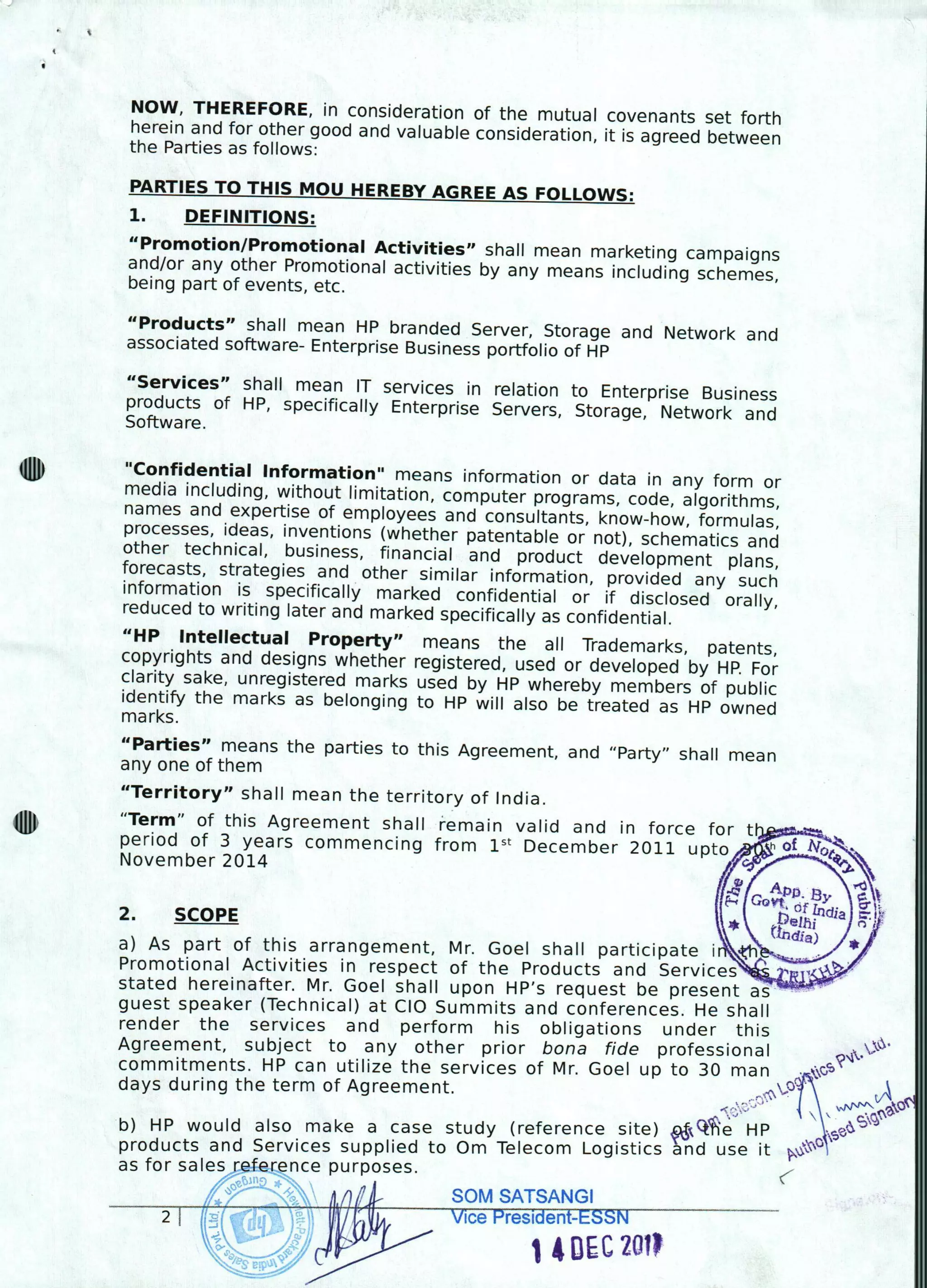 hp-agreement | PDF