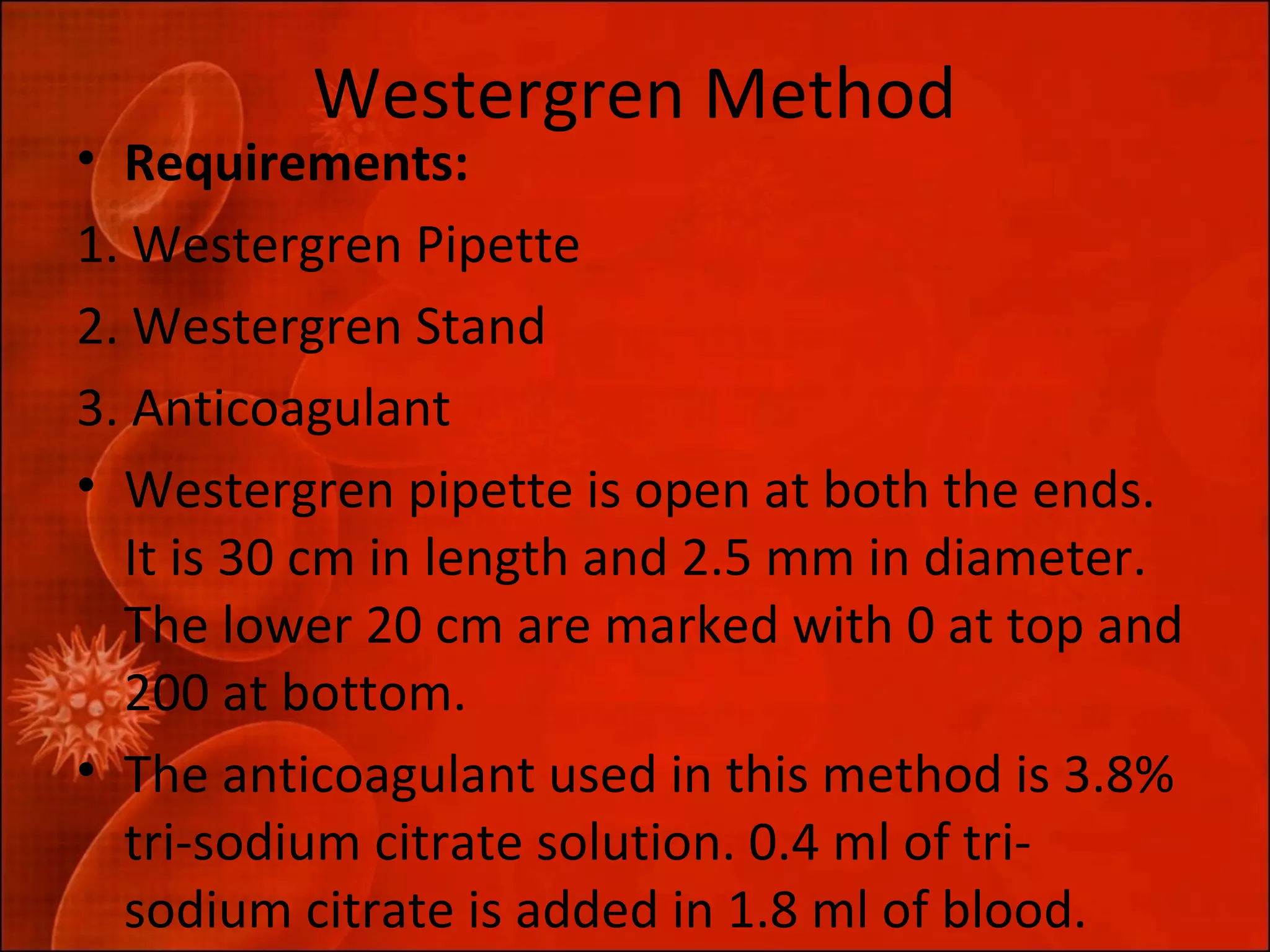 erythrocyte sedimentation rate | PPT