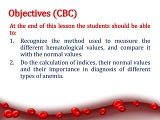blood practical CBC | PPTX