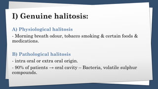 Oral Halitosis | PDF