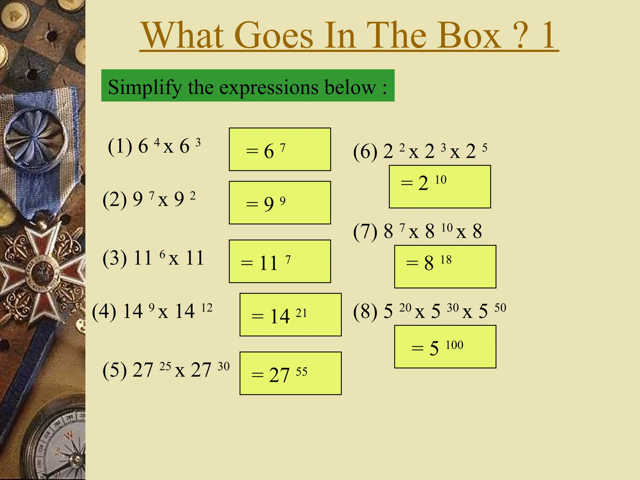 Indices powerpoint presentation to be su | PPT