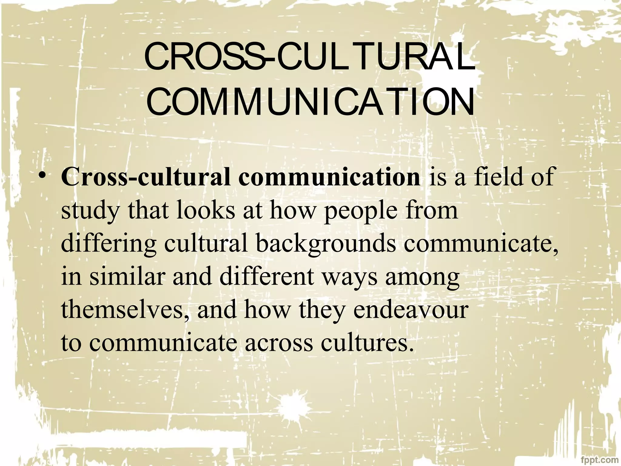 Cross-Cultural Communication | PPT