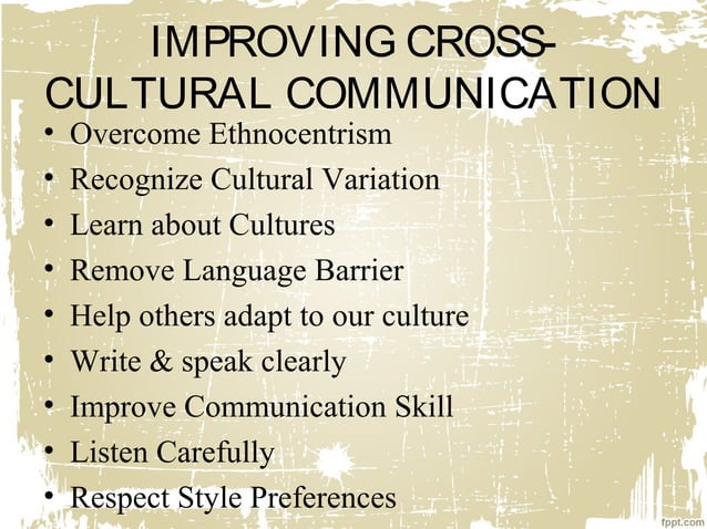 Cross-Cultural Communication | PPT | Family and Relationships