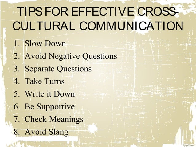 Cross-Cultural Communication | PPT | Family and Relationships