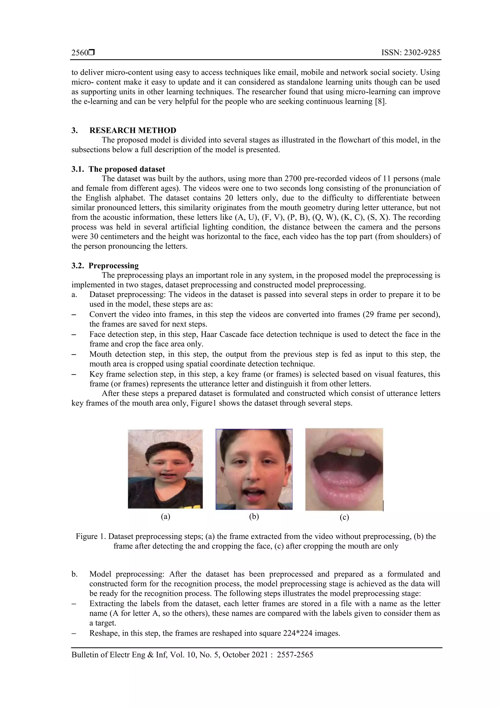 Constructed model for micro-content recognition in lip reading based ...