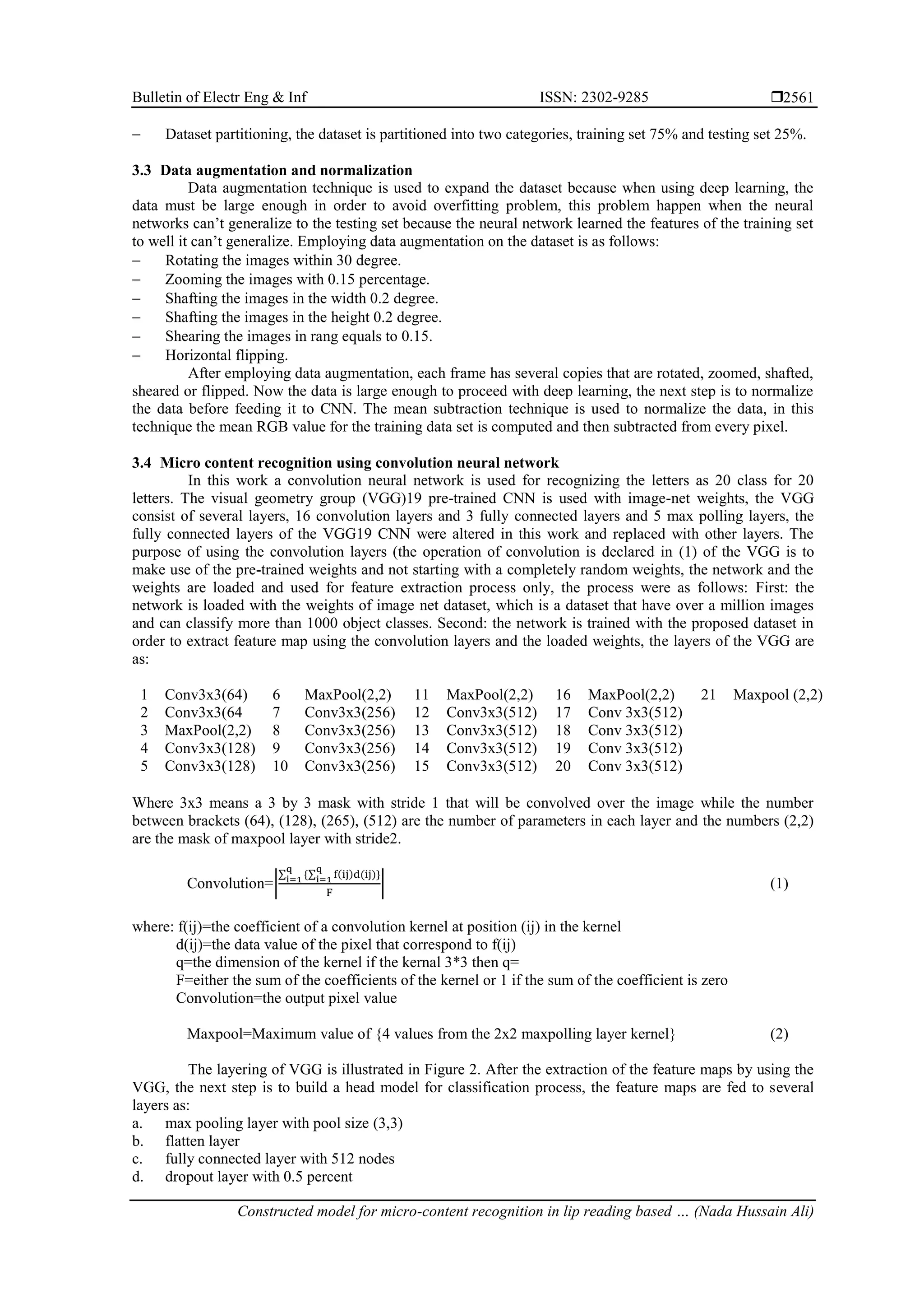 Constructed model for micro-content recognition in lip reading based ...
