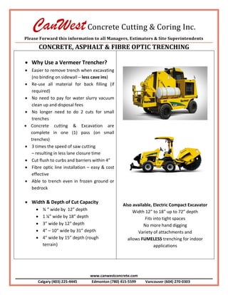 2016 Vermeer Trenching | PDF