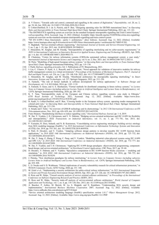 Services interfaces for interoperability of signaling computerinterlocking on borders | PDF