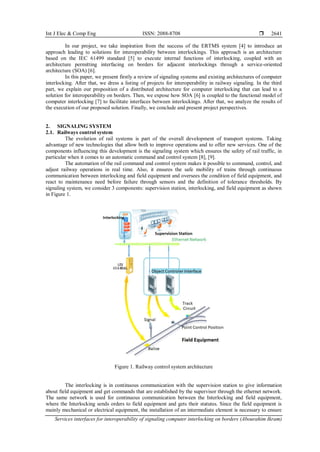 Services interfaces for interoperability of signaling computerinterlocking on borders | PDF ...