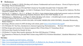 Design and Simulation of Divided Wall Column - Design of the Column | PPTX