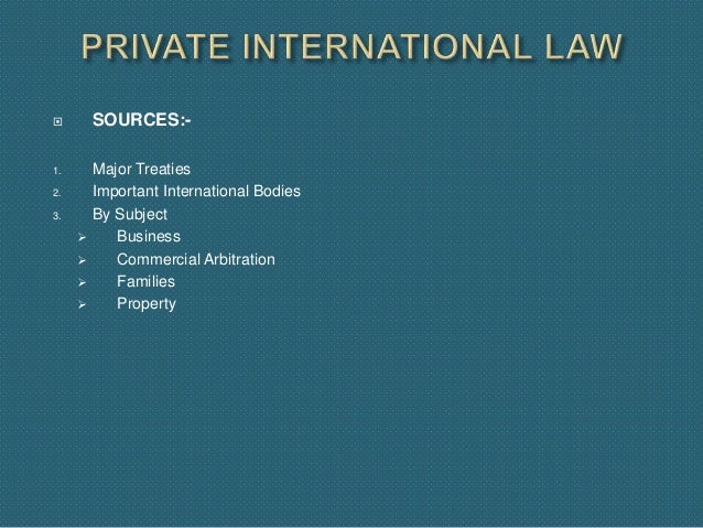 Public International Law Vs. Private International Law Public International Law Vs. Private International Law