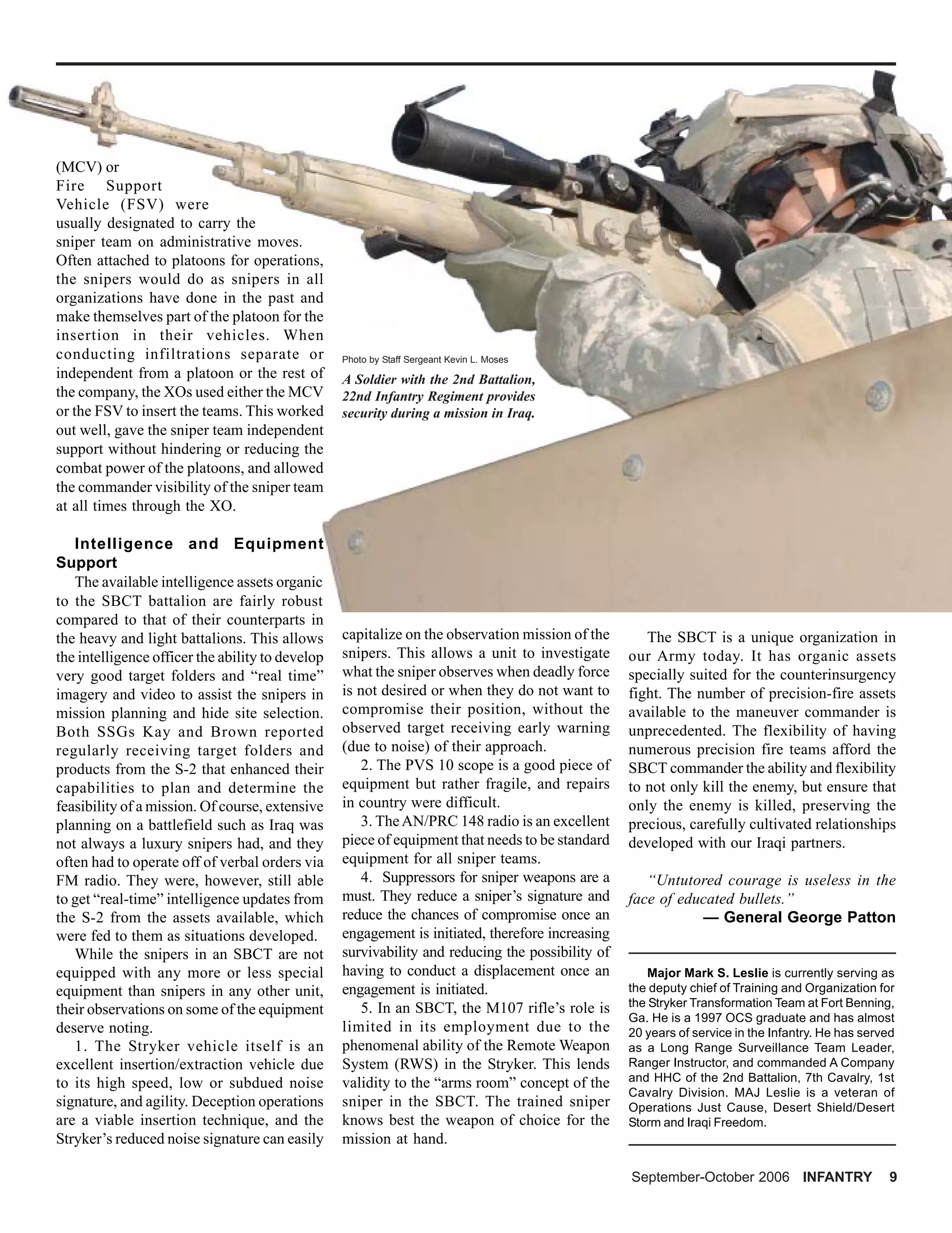 Snipers in SBCT S-O06 | PDF