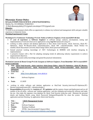 dhananjay_resume | PDF