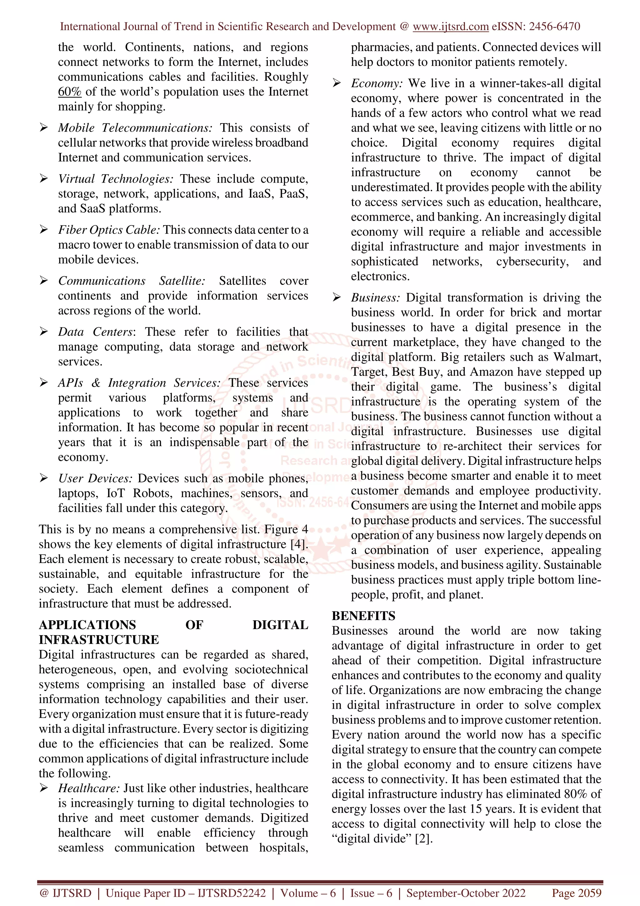 Digital Infrastructure A Mini Review | PDF