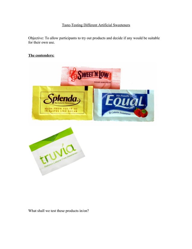 Taste test for Diabetes class | DOC | Grocery Shopping | Shopping