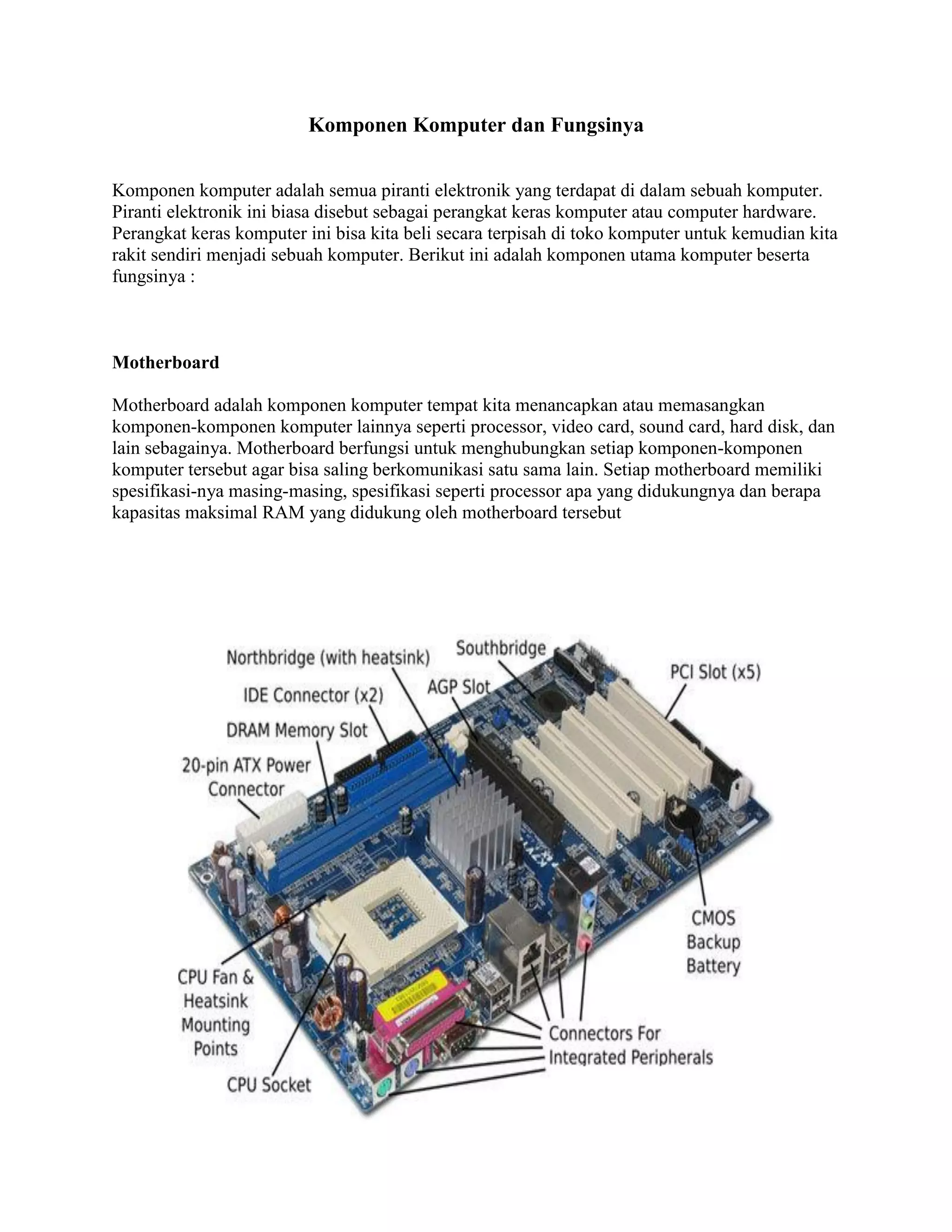 253030699 komponen-komputer-dan-fungsinya-pdf | PDF
