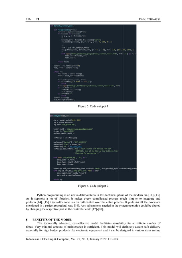 Automatic delivery-scam prevention using Raspberry-Pi | PDF | Technology Industry | Industries