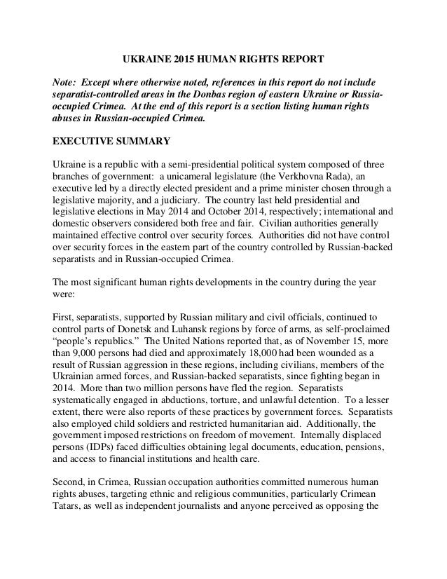 Human Rights Practices For 2015 Ukraine human-rights-practices-for-2015-ukraine
