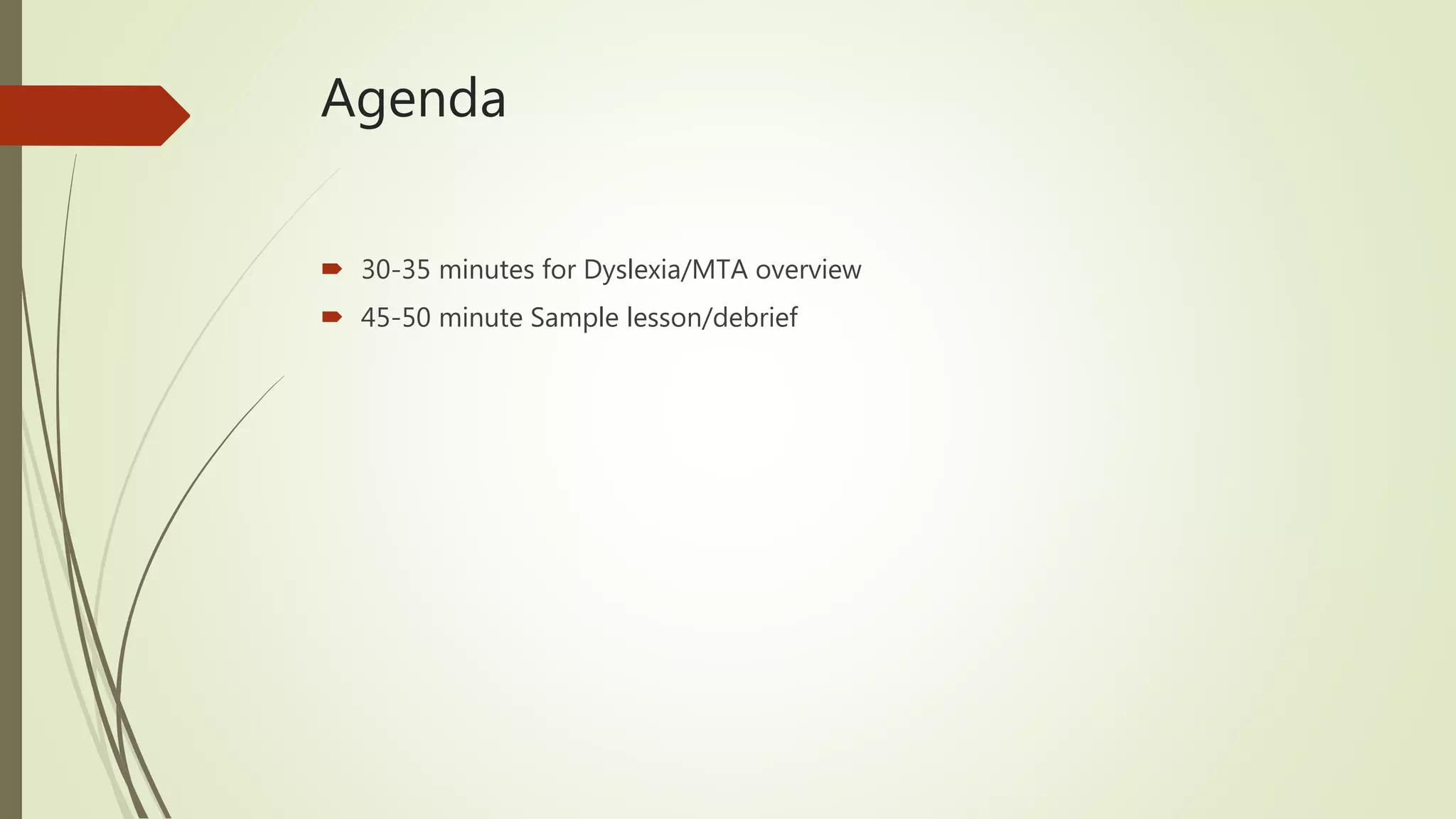 Dyslexia & MTA | PPT