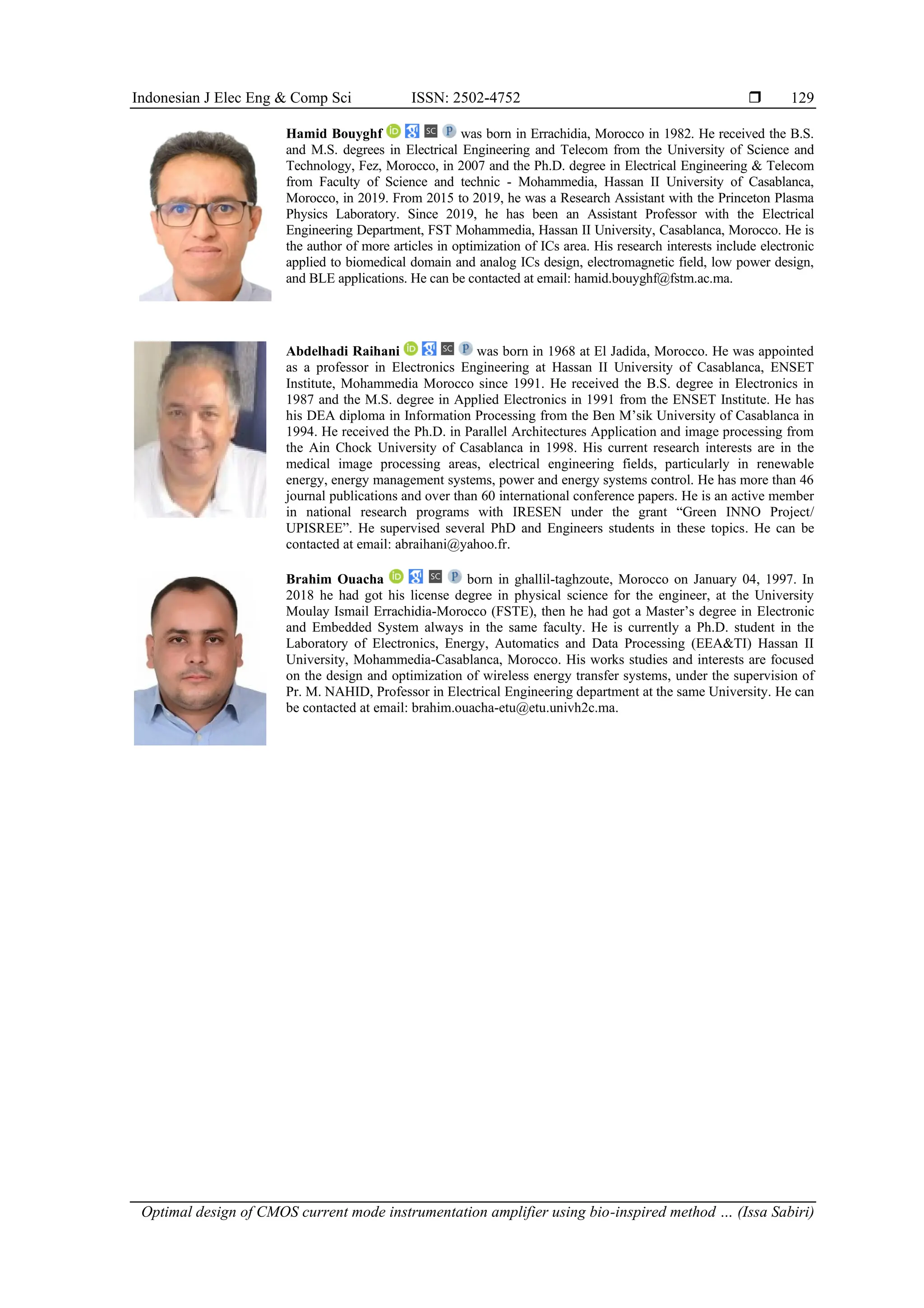 Optimal Design Of Cmos Current Mode Instrumentation Amplifier Using Bio