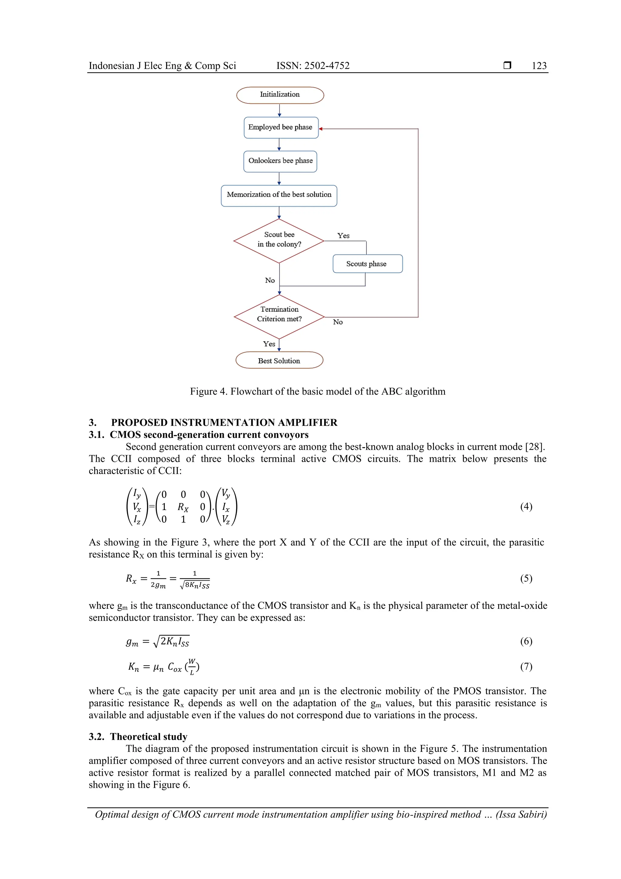 Optimal design of CMOS current mode instrumentation amplifier using bio ...