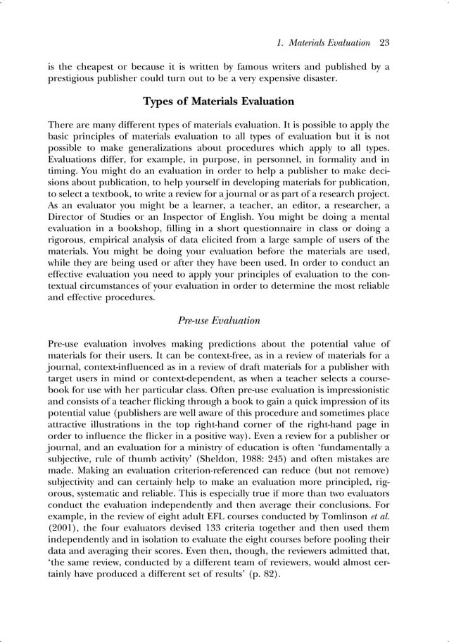 Developing Materials For Language Teaching Brian Tomlinson Editor | PDF