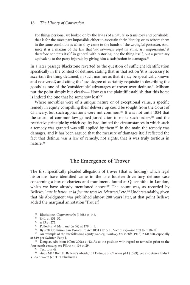 The Tort Of Conversion Sarah Green John Randall | PDF