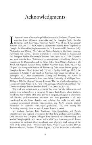 Georgia A Political History Since Independence Stephen Jones | PDF