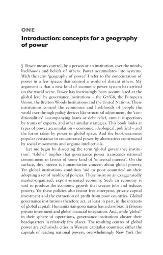 Geography Of Power Making Global Economic Policy Richard Peet | PDF