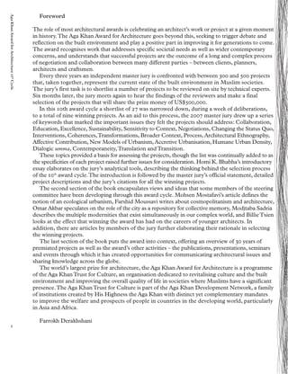 Intervention Architecture Building For Change Aga Khan Award | PDF