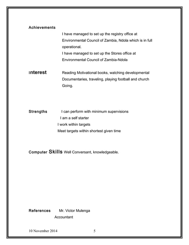 Lawrence Bwalya-CV | DOC