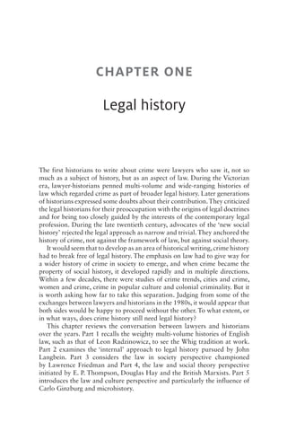 Writing The History Of Crime Paul Knepper | PDF