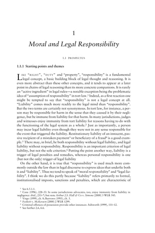Responsibility In Law And Morality Peter Cane | PDF
