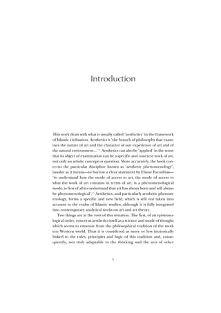 Beauty And Islam Aesthetics In Islamic Art And Architecture Valrie ...
