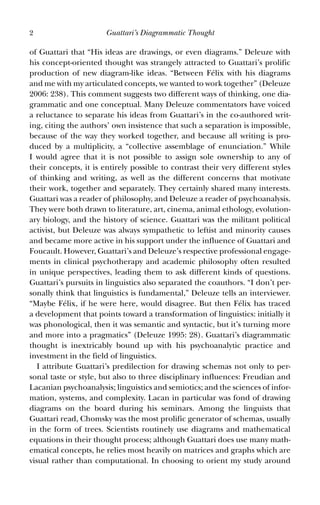 Guattaris Diagrammatic Thought Writing Between Lacan And Deleuze Janell ...