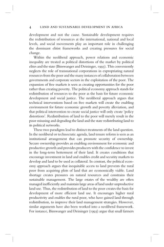 Land And Sustainable Development In Africa The Green Revolution Kojo ...