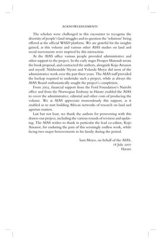 Land And Sustainable Development In Africa The Green Revolution Kojo ...