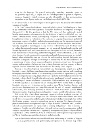 Bloomsbury World Englishes Volume 1 Paradigms Britta Schneider Theresa ...