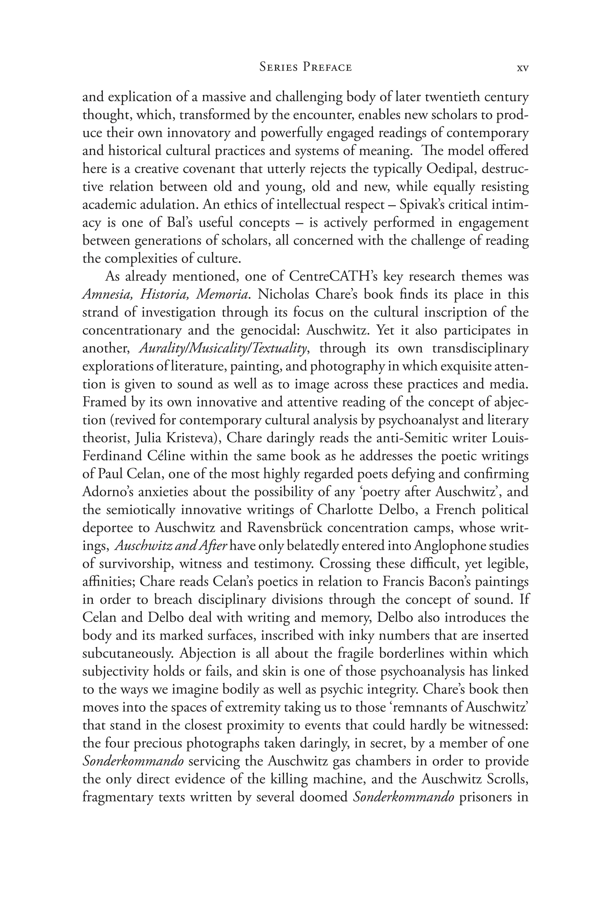 Auschwitz And Afterimages Abjection Witnessing And Representation ...