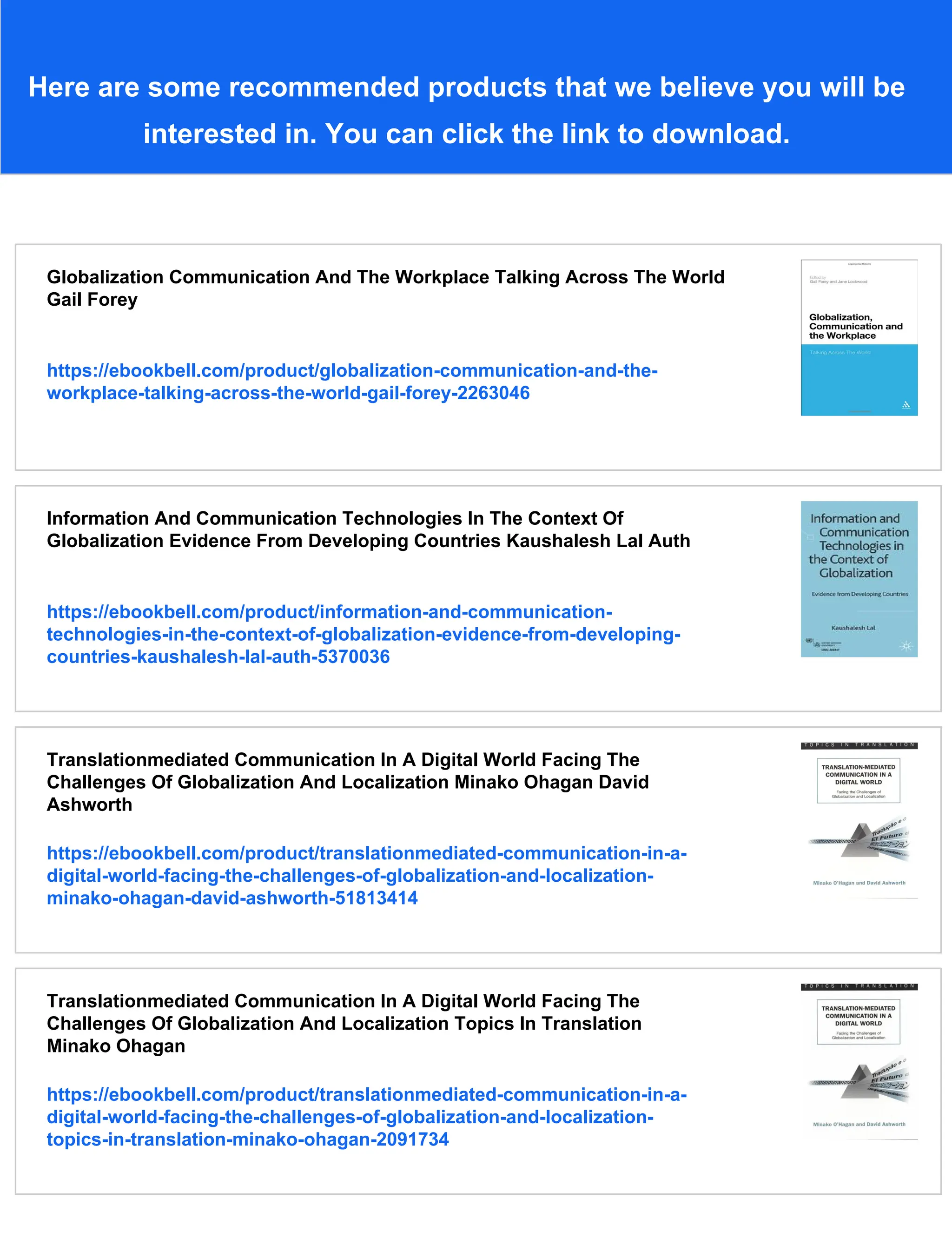 Globalization Communication And The Workplace Talking Across The World ...