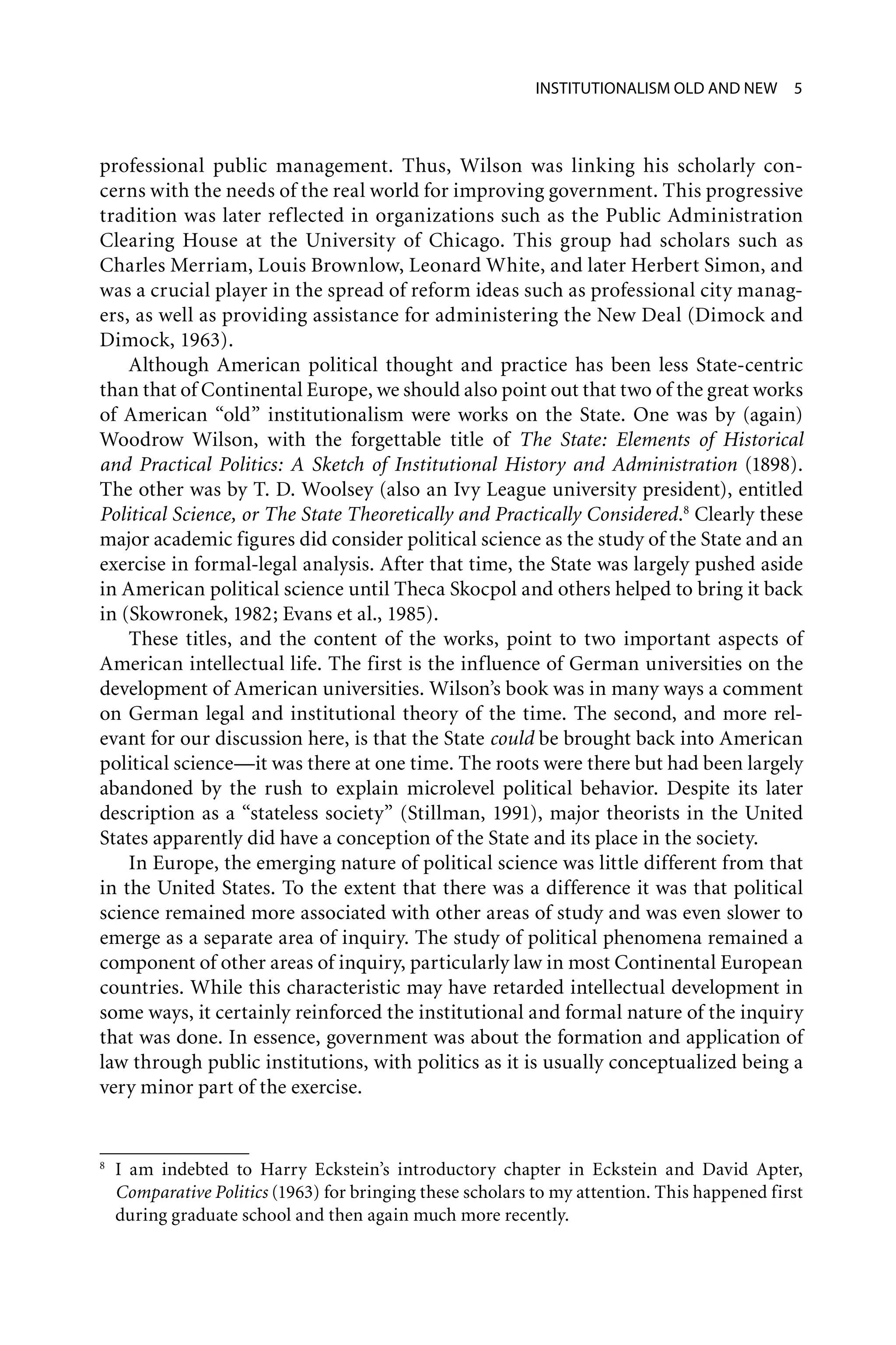 Institutional Theory In Political Science The New Institutionalism B ...