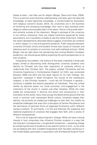 Christianity And The University Experience Mathew Guest | PDF