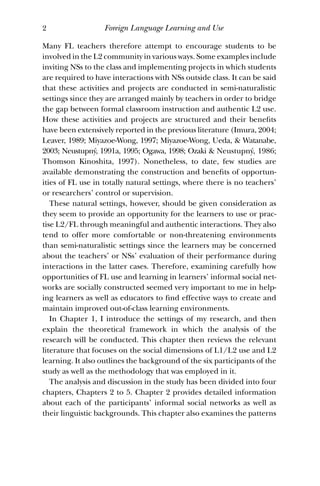 Foreign Language Learning And Use Interaction In Informal Social ...