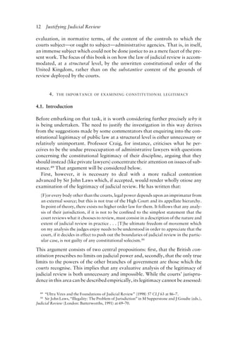 The Constitutional Foundations Of Judicial Review Mark Elliott | PDF