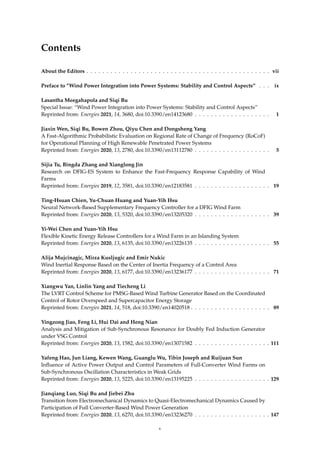 Wind Power Integration Into Power Systems Stability And Control Aspects ...