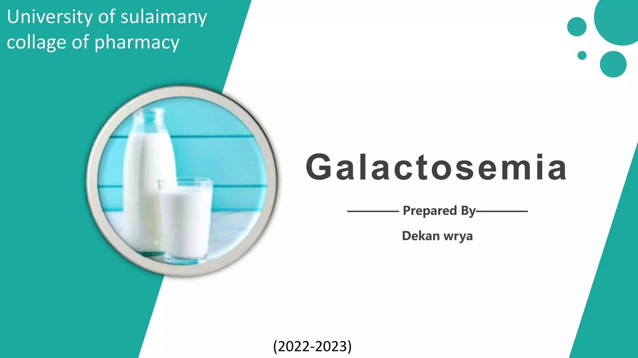 Galactosemia | PPTX