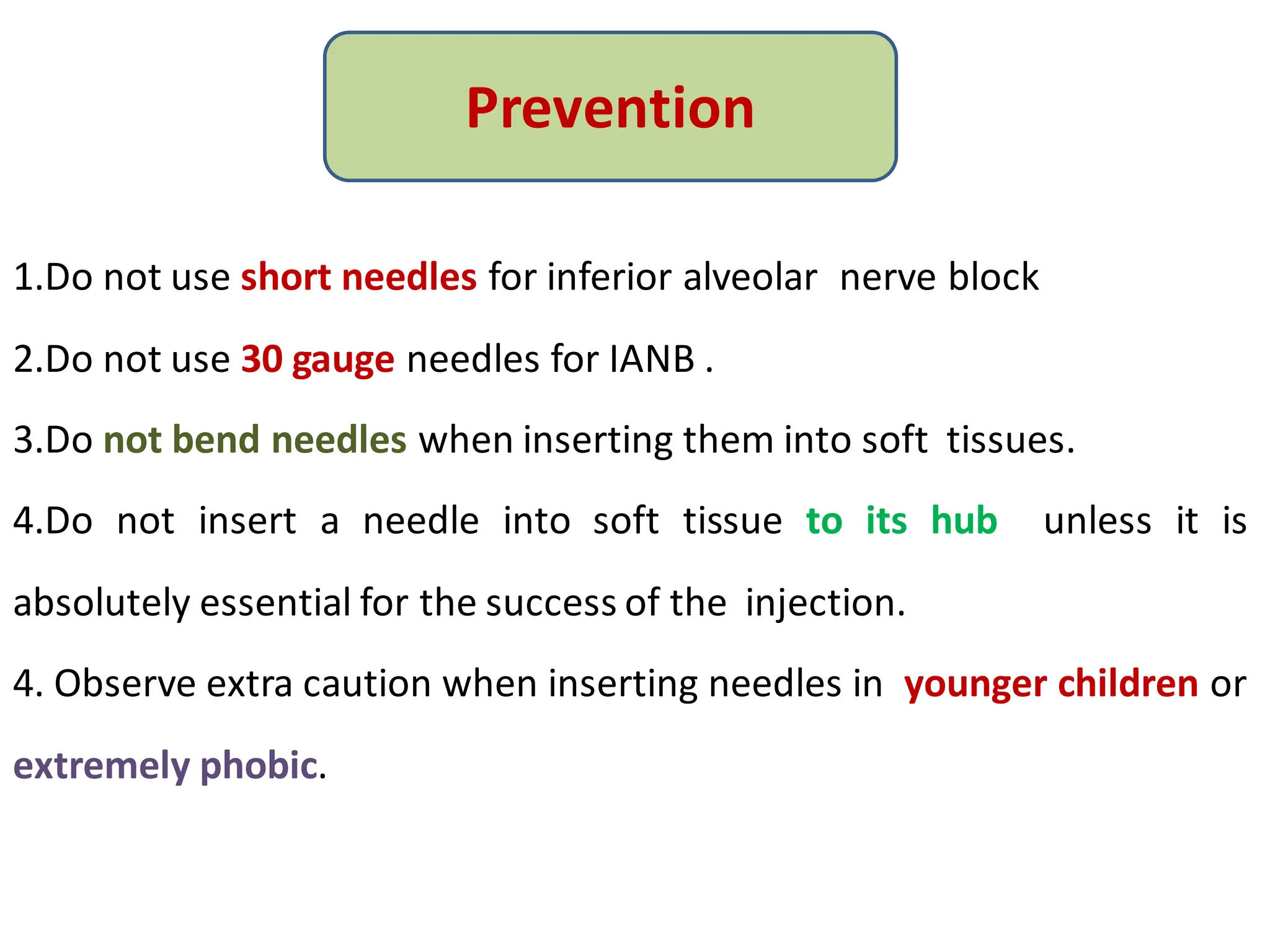 Local complication of local anaesthesia | PDF