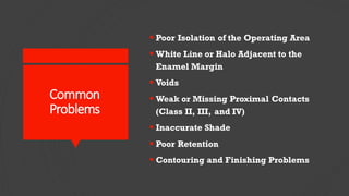 Common Problems with Composite Restorations | PDF